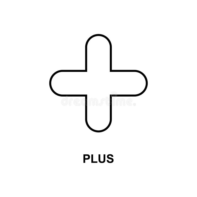 Plus Sign Icon. Element of Simple Web Icon with Name for Mobile Concept ...