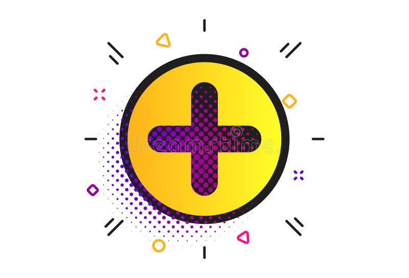 Plus Sign Icon. Positive Symbol Stock Vector - Illustration of heart ...