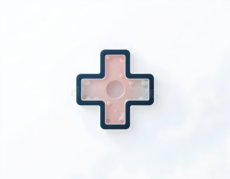 Plus Sign Illustration on White Background Design Element Stock Photo ...