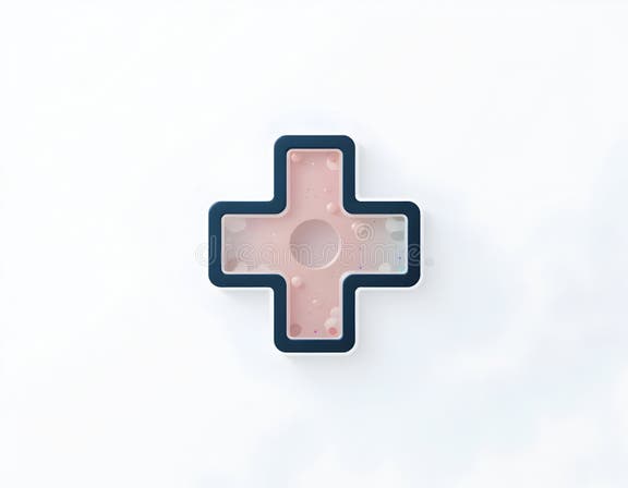 Plus Sign Illustration on White Background Design Element Stock Photo ...