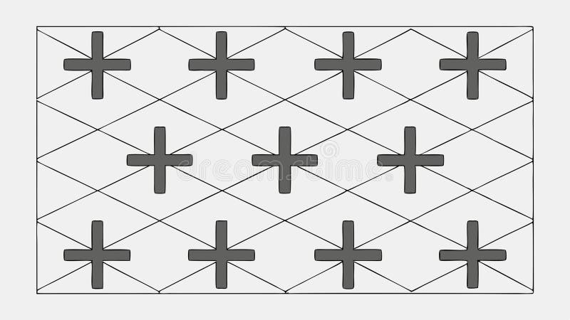 Plus Sign Pattern Geometric Design Element, Vector Design Generative AI ...