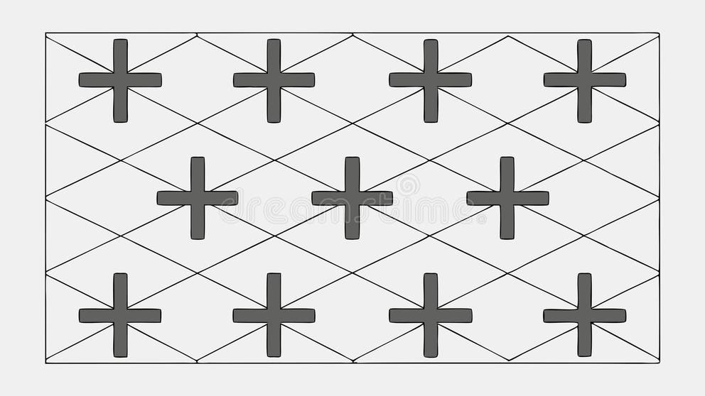 Plus Sign Pattern Geometric Design Element, Vector Design Generative AI ...