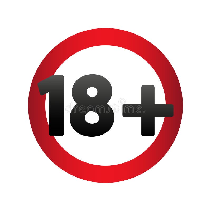 18 Plus Sign. Vector Illustration Stock Vector - Illustration of ...