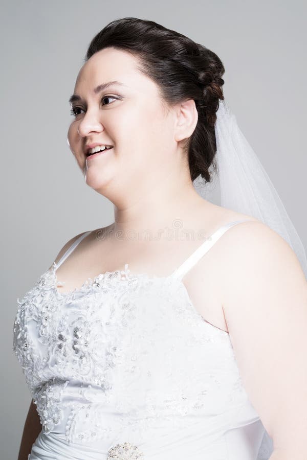 Plus size bride stock image. Image of wedding, people - 53915763