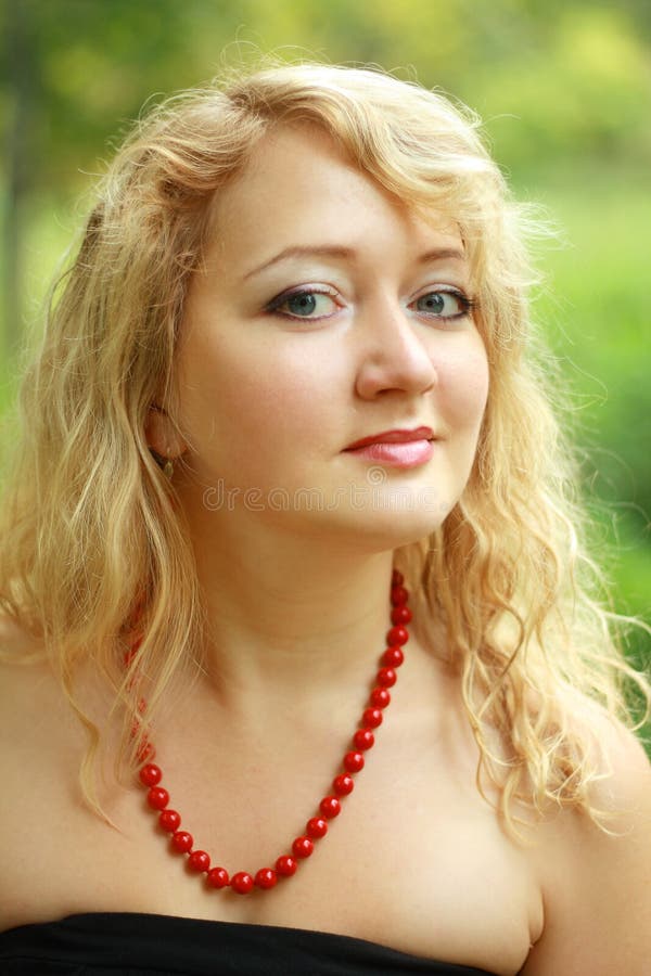 Plus size model girl face stock image. Image of blond - 26891455