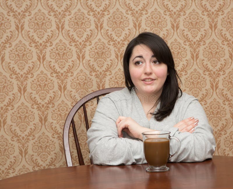 Plus Size Woman stock photo. Image of bathrobe, enjoy - 157259718