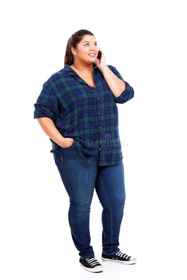 Plus size woman presenting stock image. Image of beautiful - 30348471