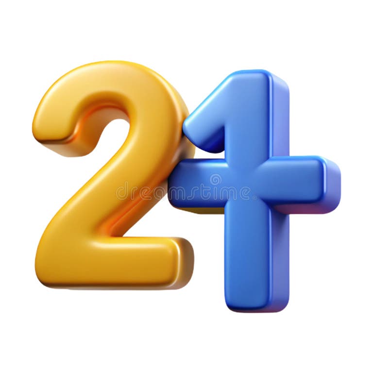 21 Plus Solid Icon stock illustration. Illustration of solid - 359644697