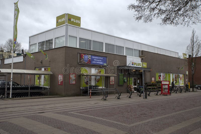 Plus Supermarket Bos Building at Naarden the Netherlands 15-2-2022 ...