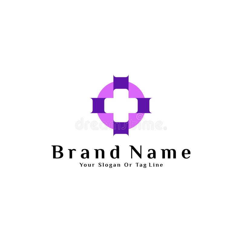 Plus Vector Template Design with Full Color Style Stock Vector ...