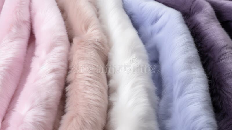 Plush Faux Fur with Soft Feel Stock Illustration - Illustration of ...