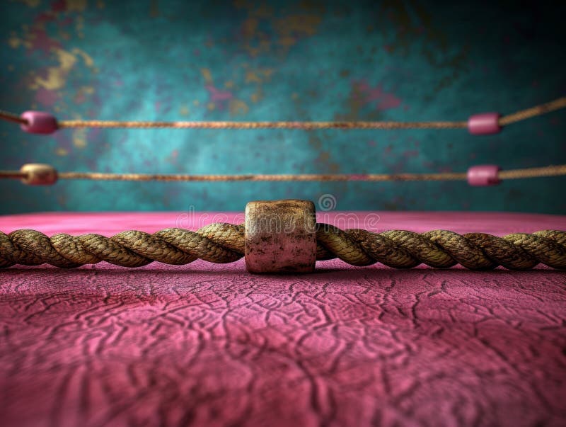 Pink Rope Bow Flower Form Isolated on White Stock Image - Image of ...