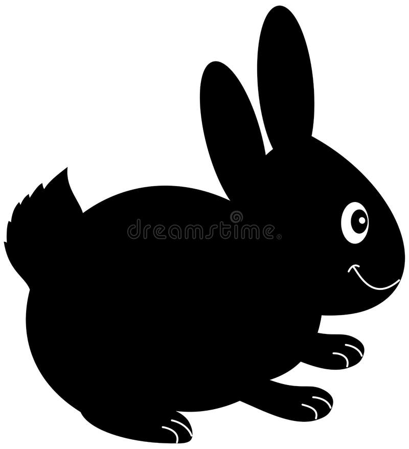 A plush rabbit in shadow stock illustration. Illustration of merry ...