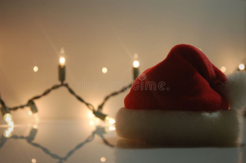 Plush Santa Hat stock image. Image of plush, season - 104515367