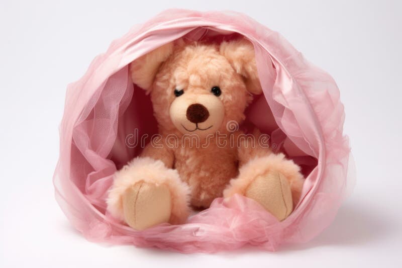 Plush Teddy Bear Turned Inside Out, Ready for Stuffing Stock Image ...