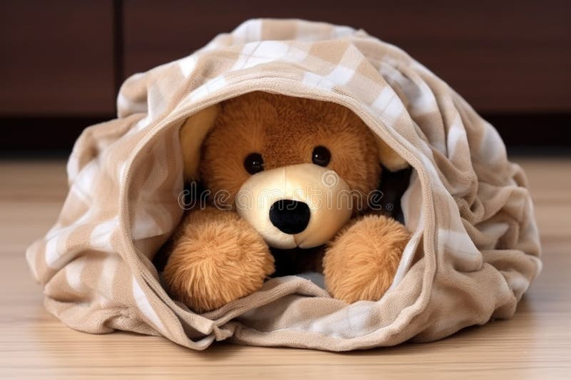 Plush Teddy Bear Turned Inside Out, Ready for Stuffing Stock Photo ...