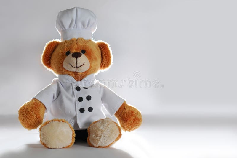 Plush Teddy Chef stock image. Image of smile, cloth, furry - 19057129