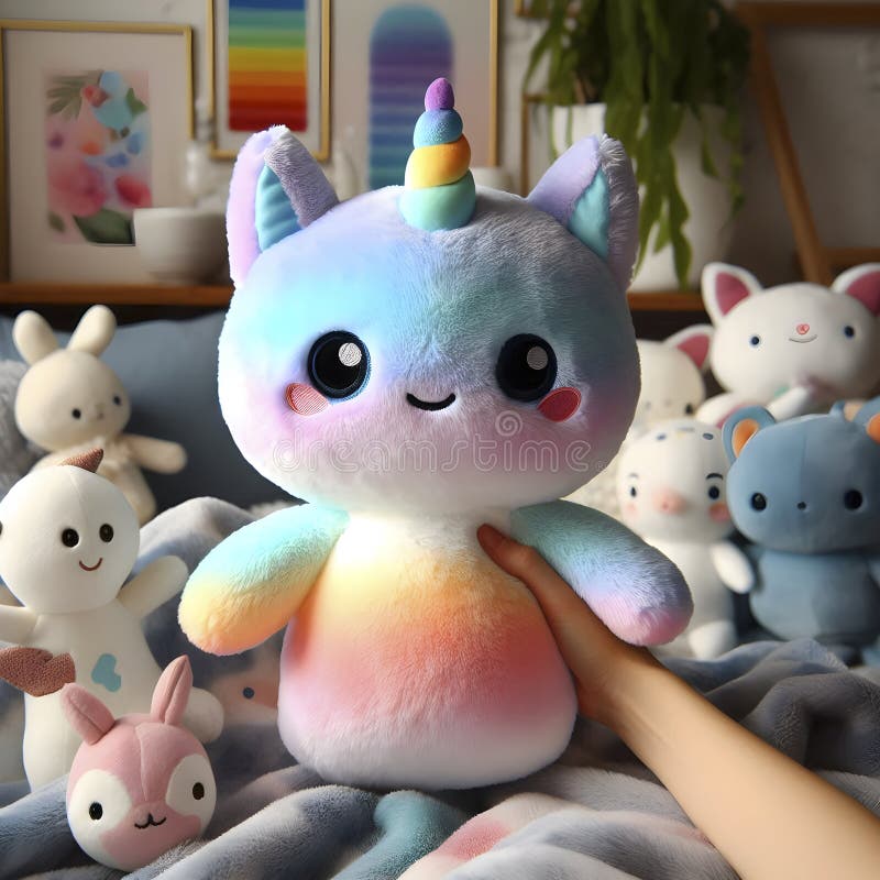 A Plush Toy with Temperature-sensitive Fabric that Changes Color when ...