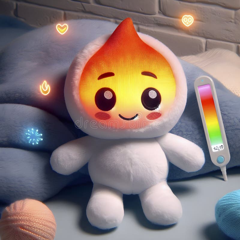 A Plush Toy with Temperature-sensitive Fabric that Changes Color when ...