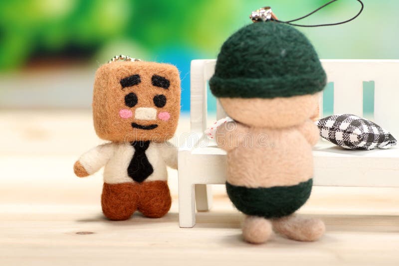 Plush toy stock photo. Image of brown, card, ears, felting - 97233280