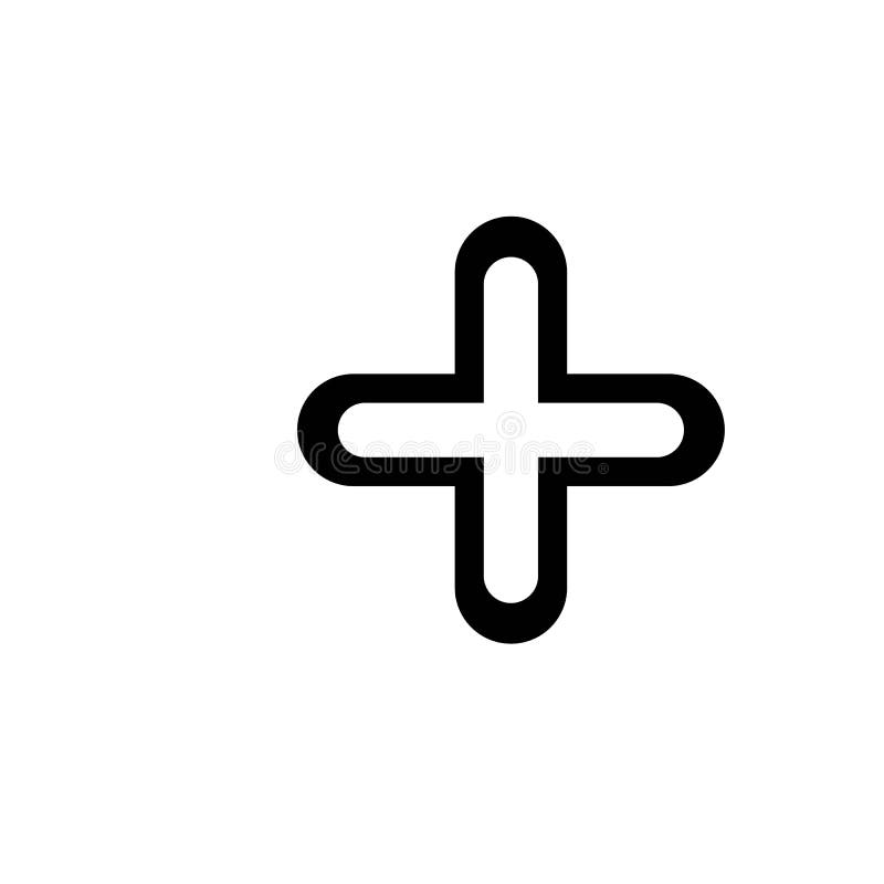 Pluszeichen-Symbole. Pluszeichen-Tasten. Vektorgrafik Vektor Abbildung ...