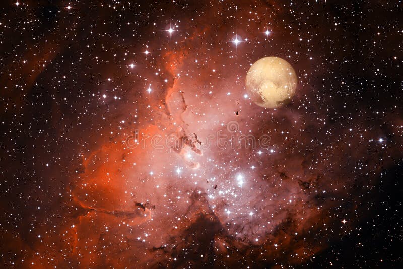 Pluto. Elements of this Image Furnished by NASA Stock Photo - Image of ...