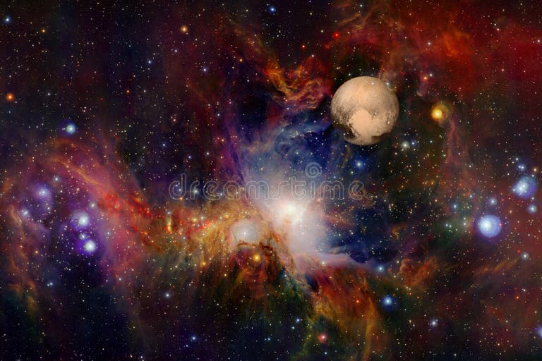 Pluto. Elements of this Image Furnished by NASA Stock Photo - Image of ...