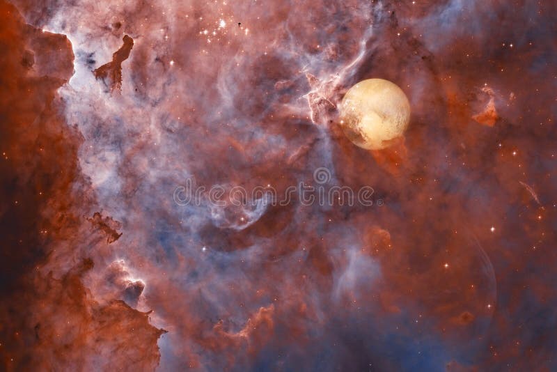 Pluto. Elements of this Image Furnished by NASA Stock Photo - Image of ...
