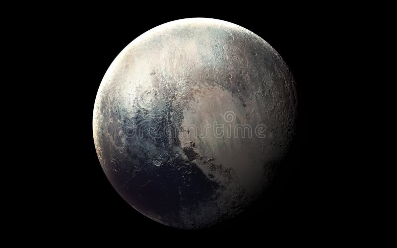 Pluto - High Resolution Infographic Presents One Stock Photo - Image of ...