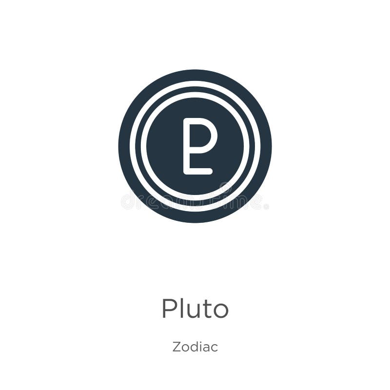 Pluto Icon Vector. Trendy Flat Pluto Icon from Zodiac Collection ...