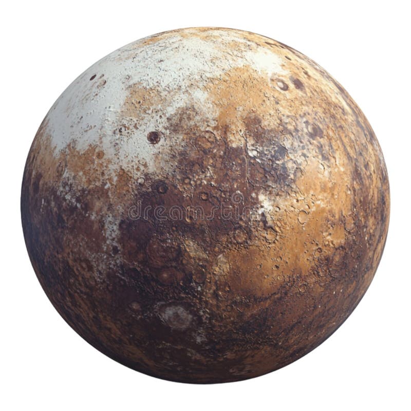 Pluto Isolated on a Transparent Background Showcasing Its Distinct ...