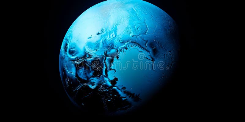 Pluto with Its Tenuous Blue Atmosphere, Showcasing Its Unique ...
