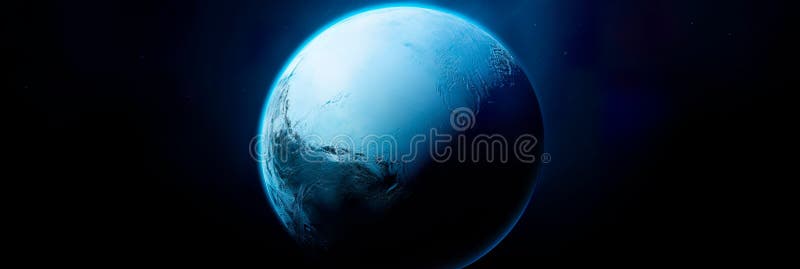 Pluto with Its Tenuous Blue Atmosphere, Showcasing Its Unique ...