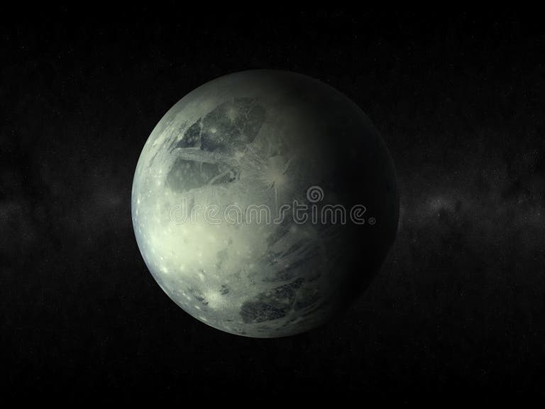 Pluto planet stock illustration. Illustration of night - 8449582