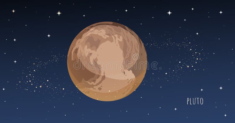 Pluto Planet. Collection Planets of Solar System Stock Vector ...