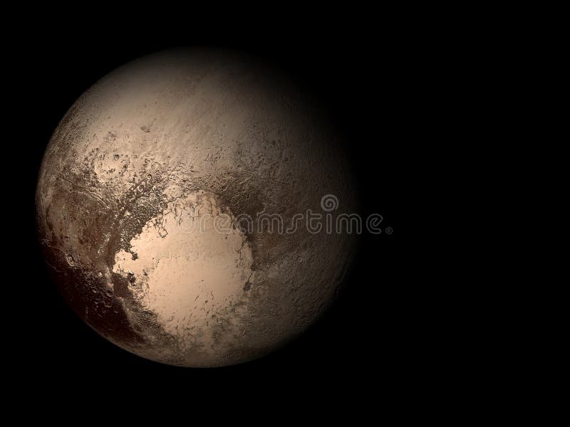 Pluto - High resolution stock illustration. Illustration of abstract ...