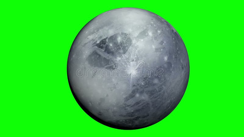 Pluto Planet with Green Screen Stock Footage - Video of astronomy, side ...