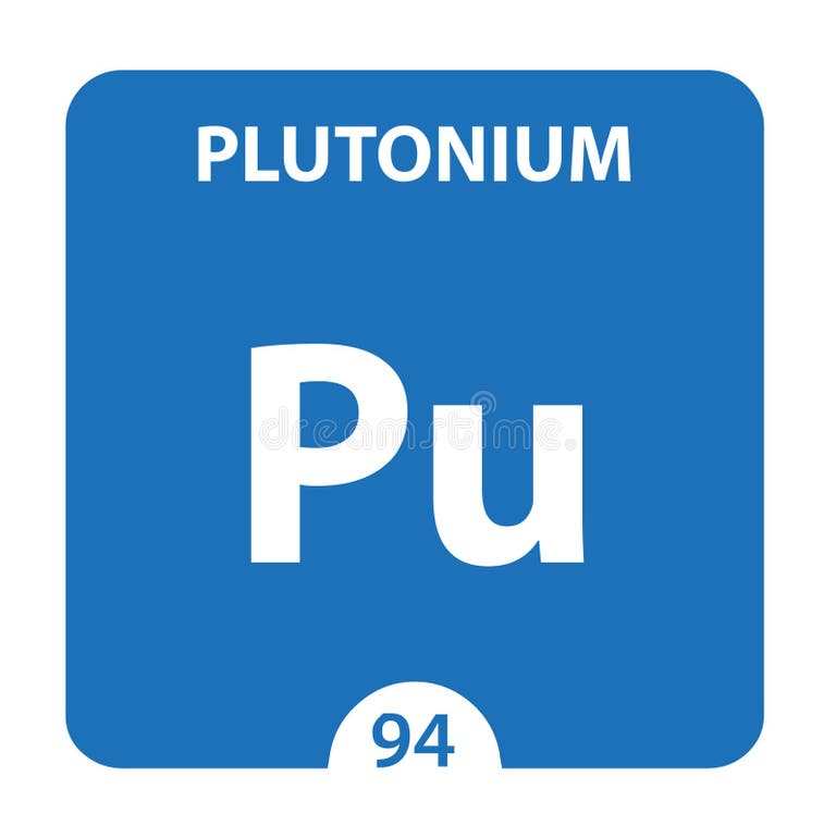 Plutonium Chemical 94 Element of Periodic Table. Molecule and ...