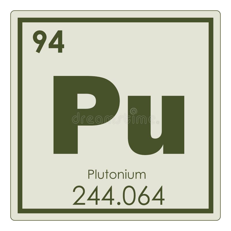 Plutonium chemical element stock illustration. Illustration of ...