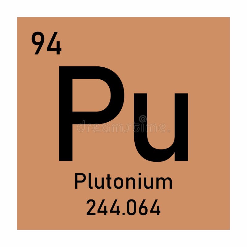 Plutonium chemical element stock illustration. Illustration of ...
