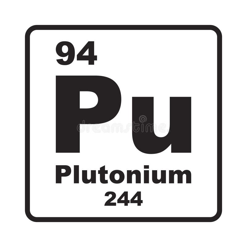 Plutonium element icon stock vector. Illustration of atom - 284412393