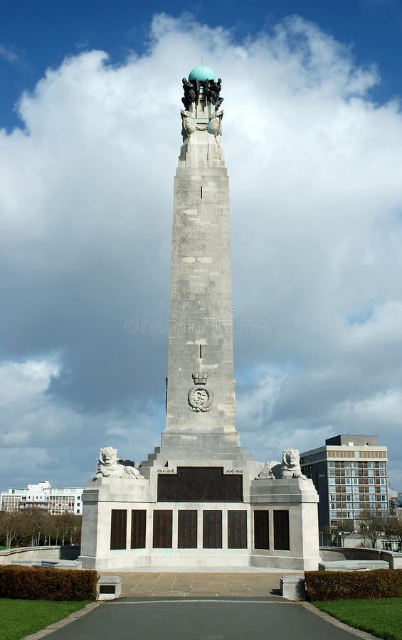 Plymouth war memorial editorial stock image. Image of plaque - 628384
