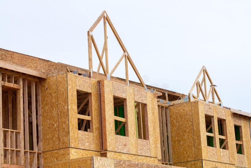 Plywood house frame stock photo. Image of wooden, dwelling - 322665022