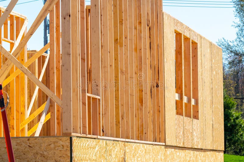 Plywood house frame stock image. Image of house, unfinished - 352593055