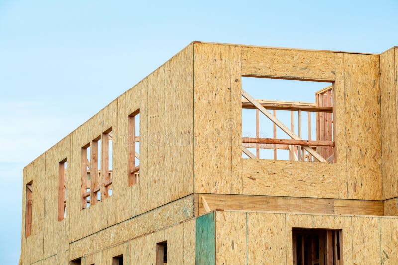 Plywood house walls stock image. Image of plywood, material - 331005073