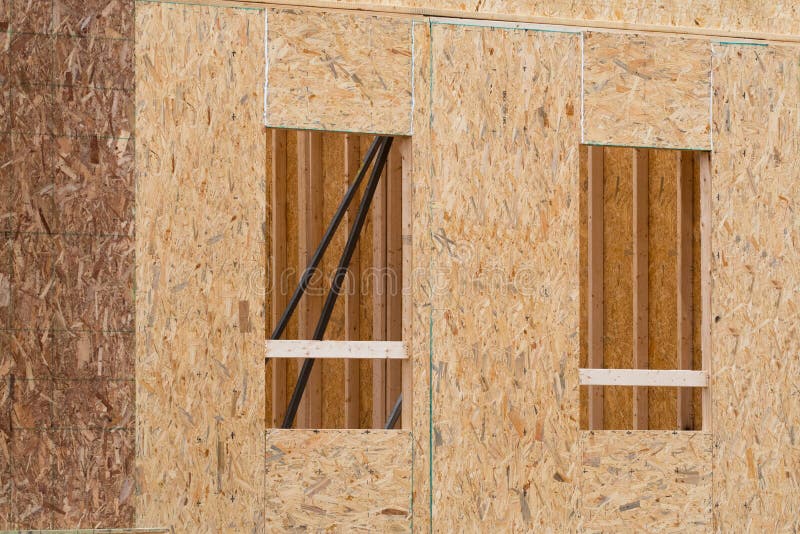 Plywood Openings for Windows Stock Photo - Image of industry ...
