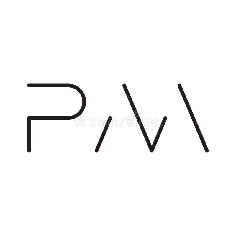 Pm Initial Letter Vector Logo Icon Stock Vector - Illustration of ...