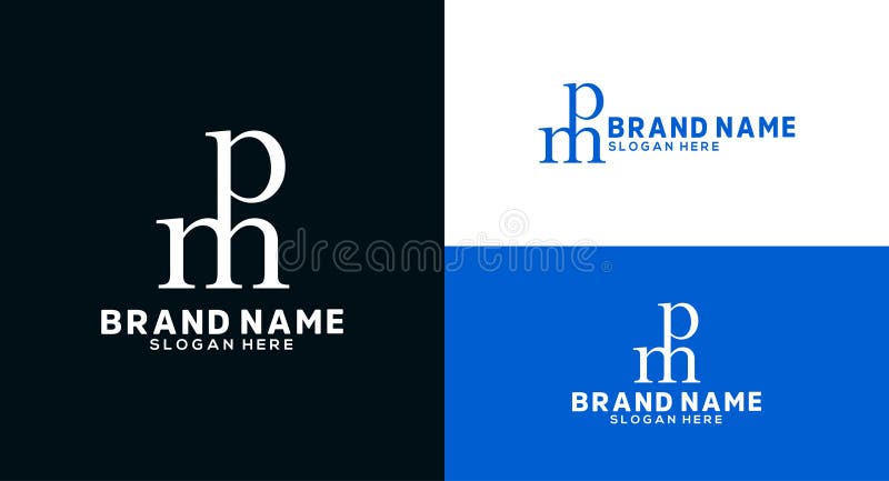 PM Letter Monogram Logo Design Pm Icon Lettermark Logo Stock Vector ...