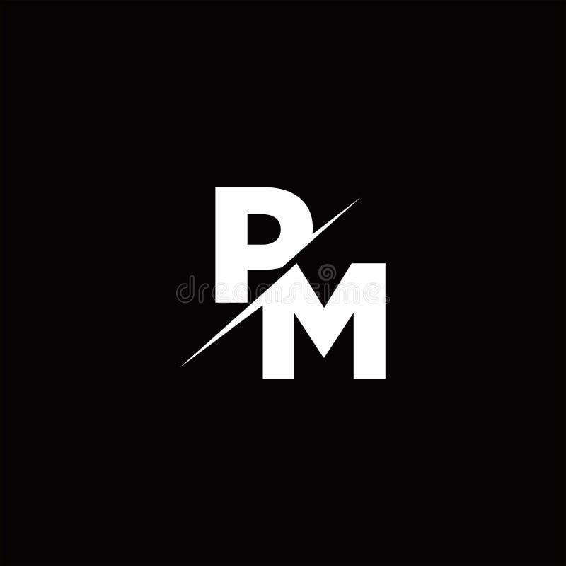 PM Logo Letter Monogram Slash with Modern Logo Designs Template Stock ...