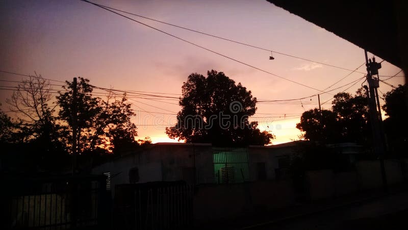 7:00 Pm and the Nigth is Closer Stock Photo - Image of nigth, beautiful ...